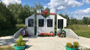 Землякам, павшим в годы Великой Отечественной войны (Amur Region, Zeyskiy District, selo Zarechnaya Sloboda), anıt, heykel  Amursk Bölgesi'nden