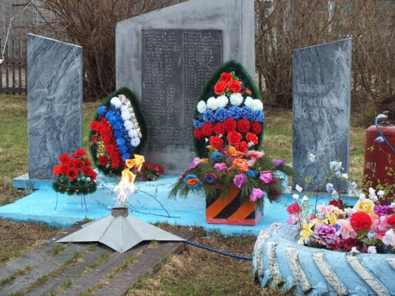 Anıt, heykel Героям Великой Отечественной войны, Tomskaya oblastı, foto