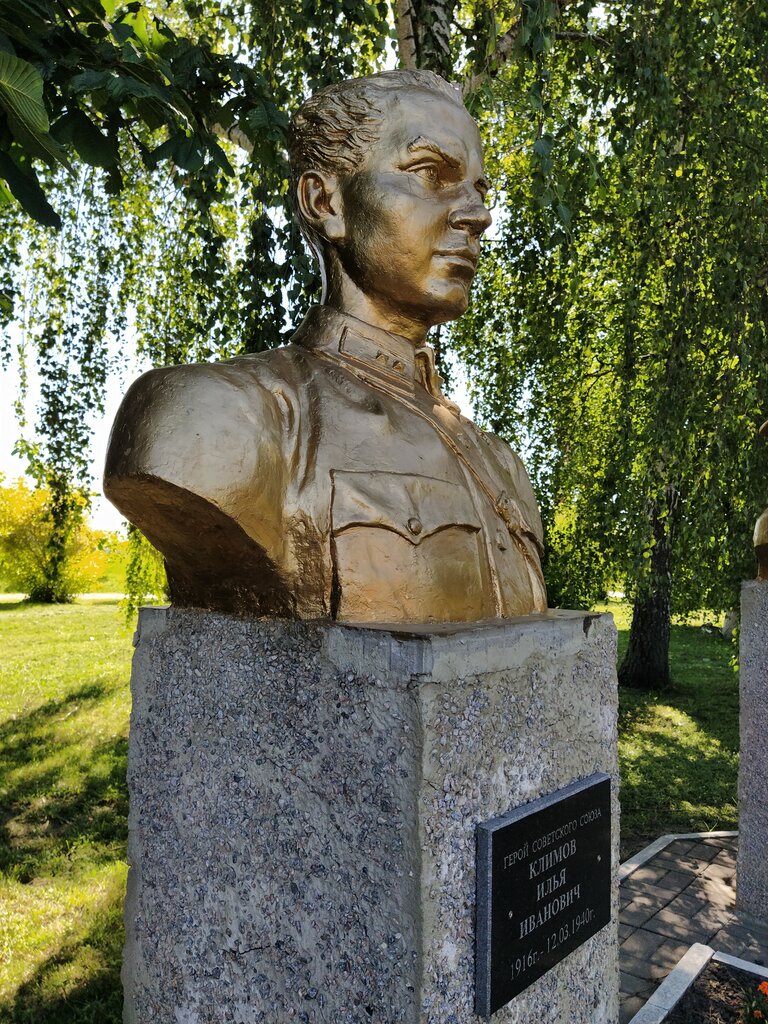 Anıt, heykel Бюст Героя Советского союза Климова И. И., Belgorodskaya oblastı, foto