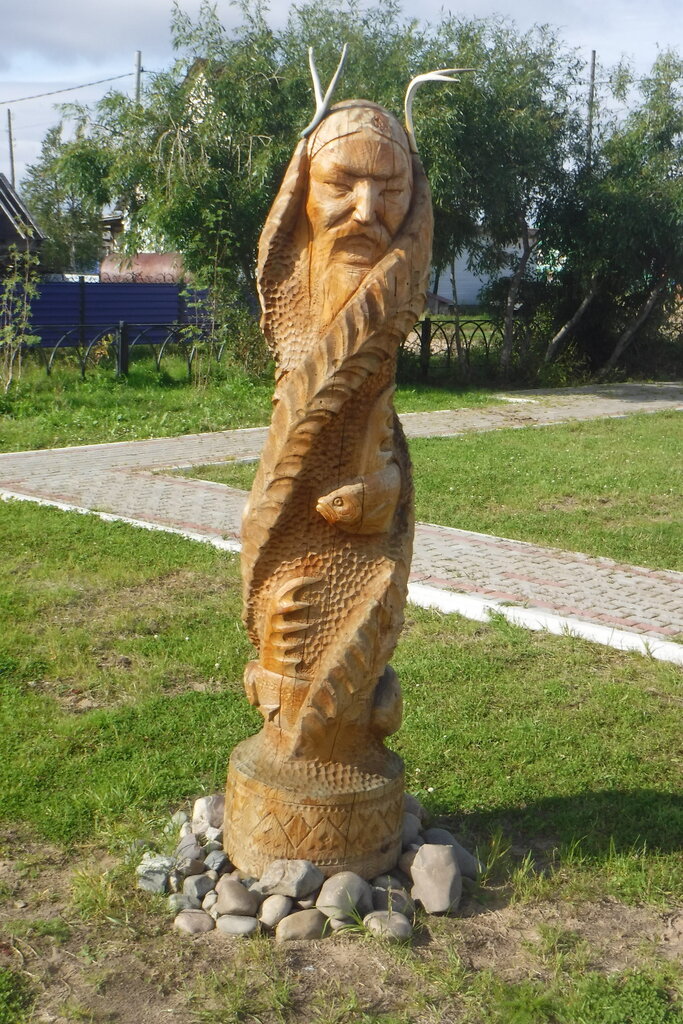 Park, sokak heykeli Ид' Ерв, Nenets özerk okrugu, foto