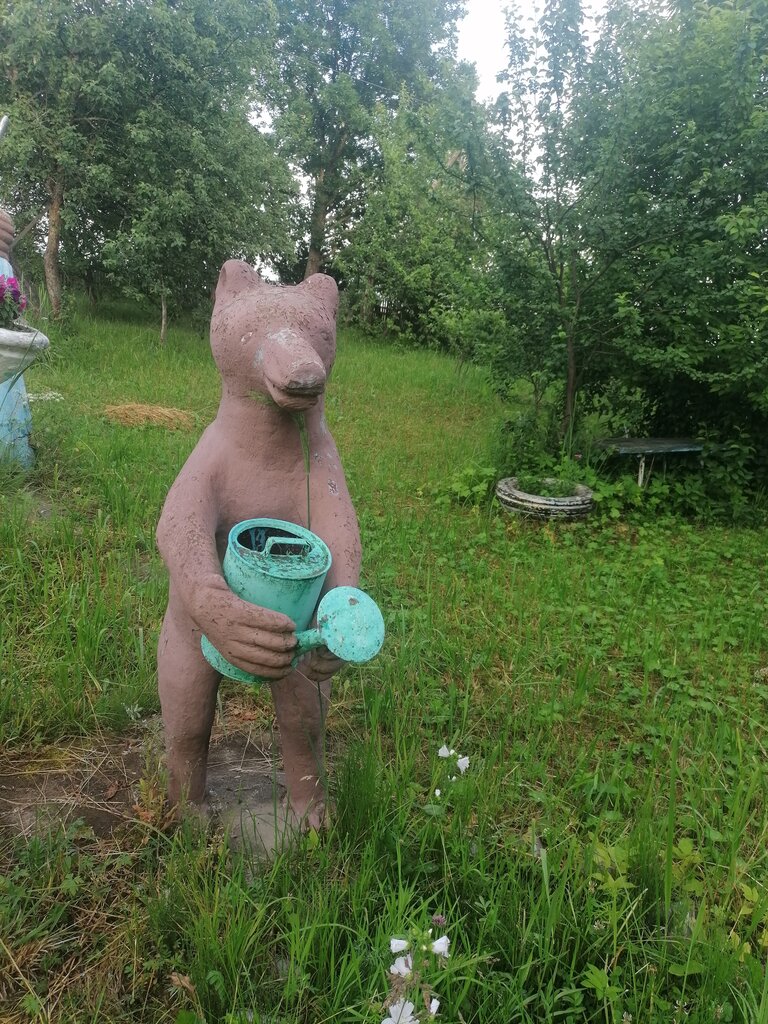 Park, sokak heykeli Музей-усадьба М.В. Абашева, Udmurtiya, foto