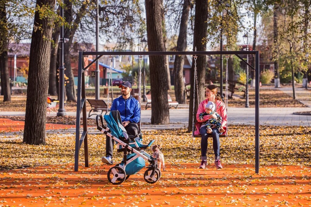 Tatil altyapısı Качели парковые, Kolomna, foto