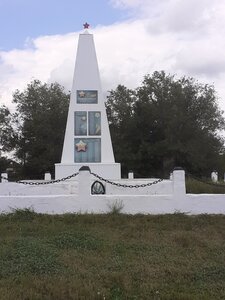 Павшим при защите Родины в 1941-1945 гг. (Samara Region, Khvorostyanskiy rayon, selo Novokurovka), anıt, heykel  Samarskaya oblastından