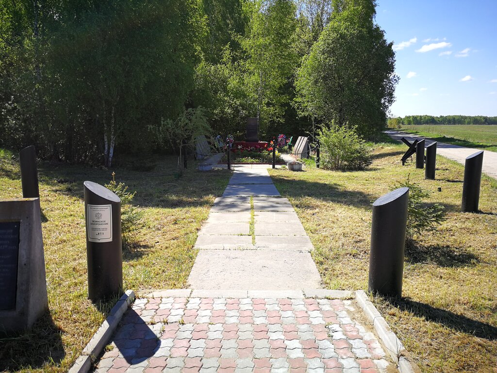 Anıt, heykel Братская могила, Kalujskaya oblastı, foto