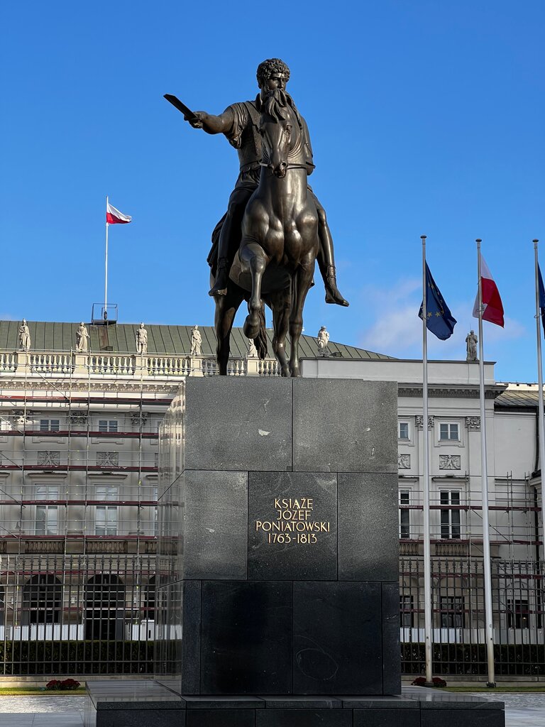 Anıt, heykel Józef Poniatowski, Varşova, foto
