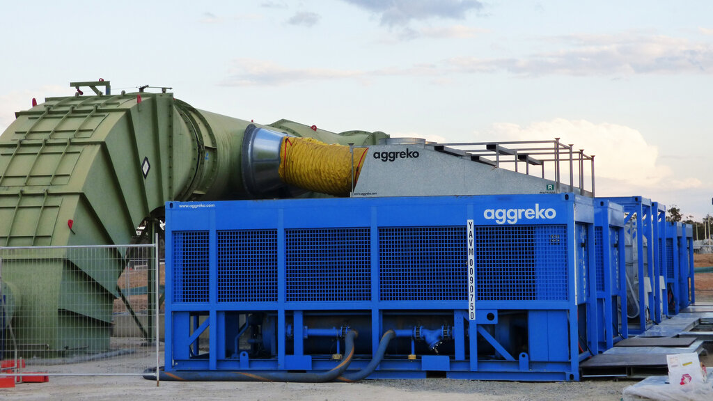 i̇nşaat makinaları ve ekipmanları Aggreko, Sidney, foto