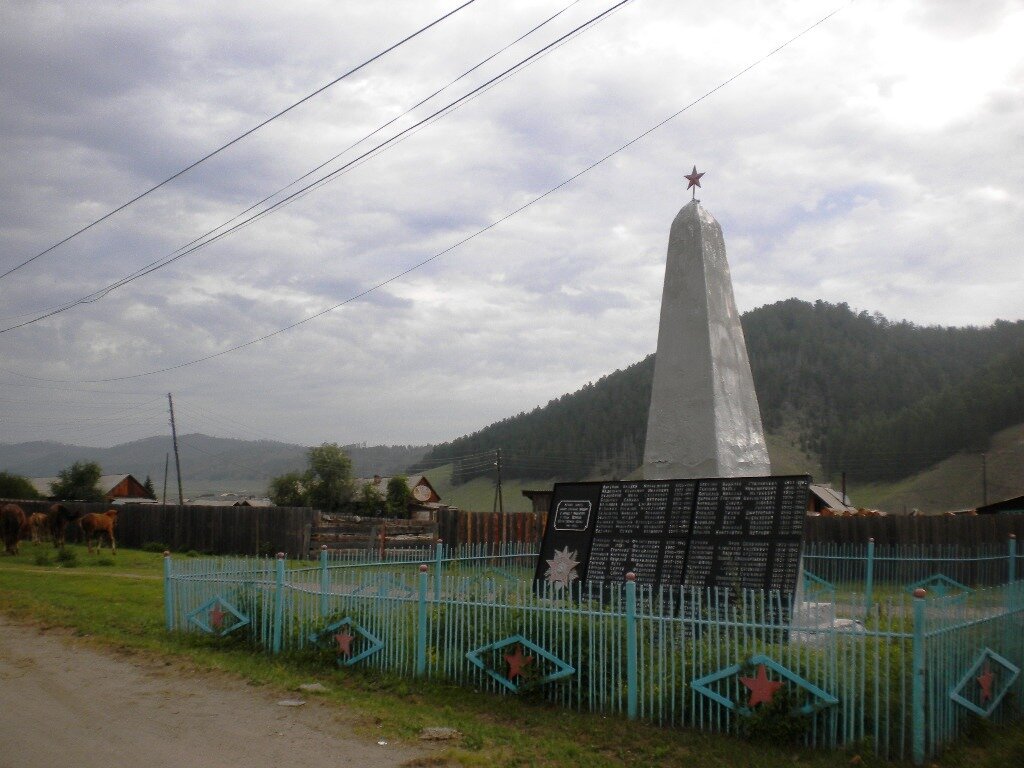 Anıt, heykel Погибшим в годы Великой Отечественной войны, Zabaykalski krayı, foto