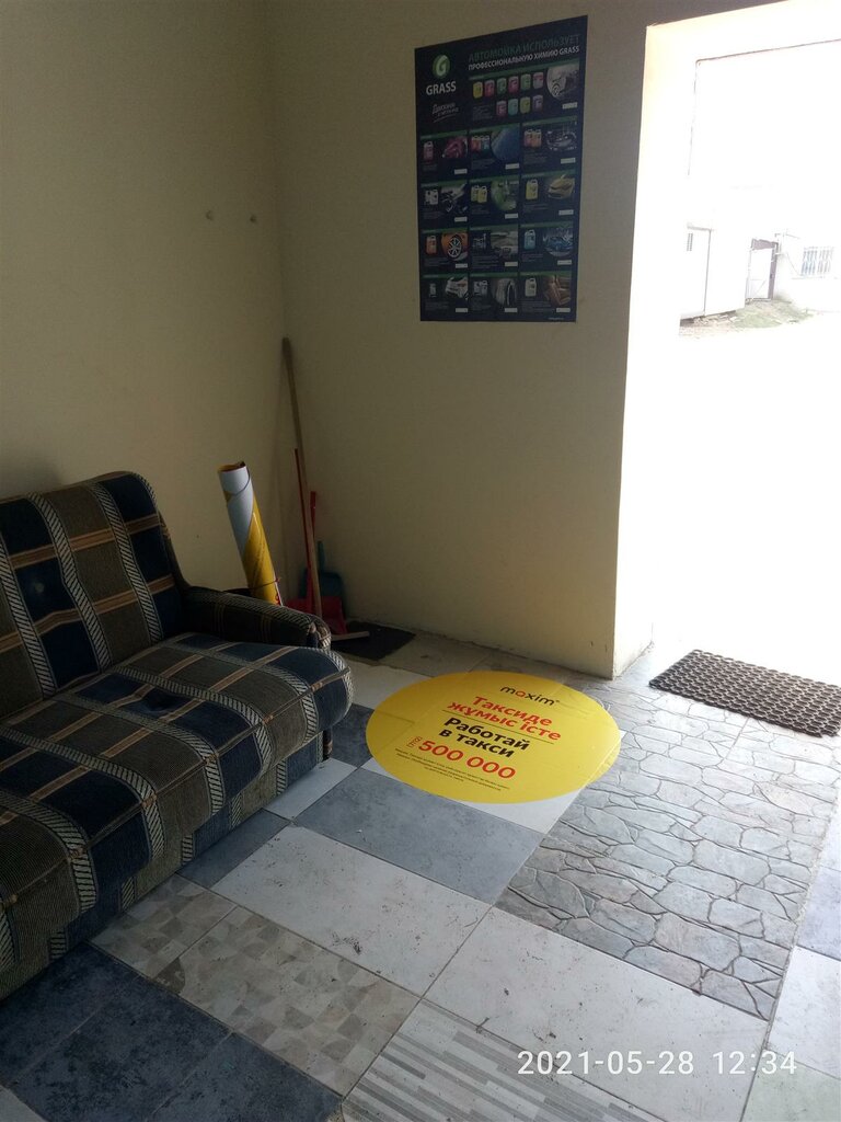Oto lastik tamiri Azat, Batı Kazakistan eyaleti, foto