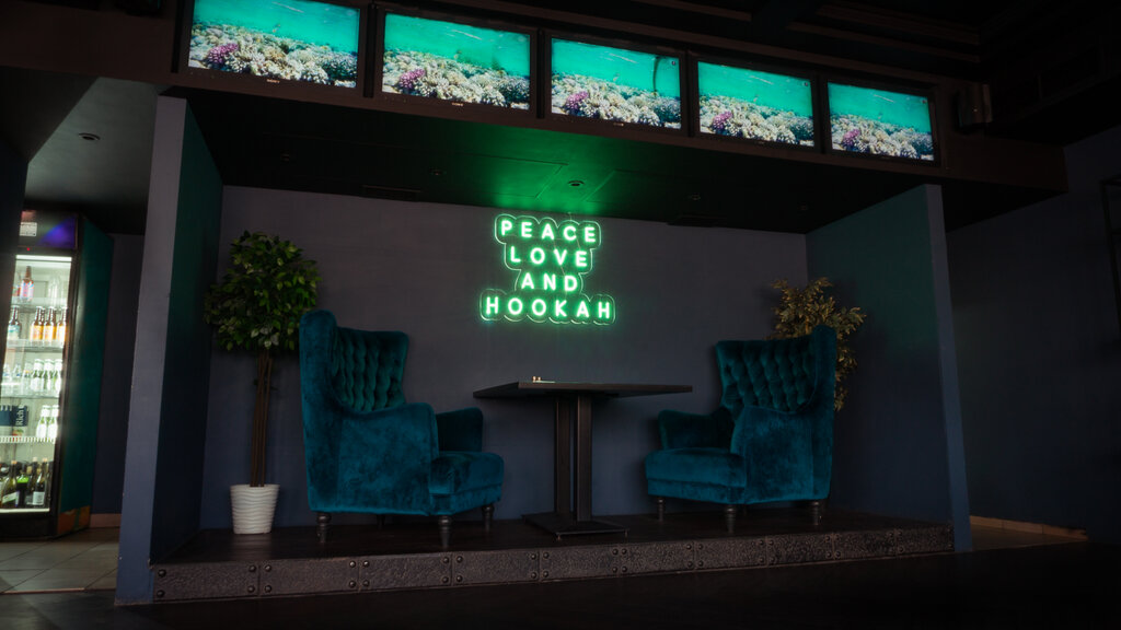 Nargile kafeler Akvarium place, Barnaul, foto