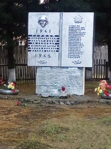 Героям Великой Отечественной войны (Krasnoyarsk Territory, Kanskiy rayon, Brazhenskiy selsovet, poselok Stepnyaki, Yubileynaya ulitsa), anıt, heykel  Krasnoyarski krayından