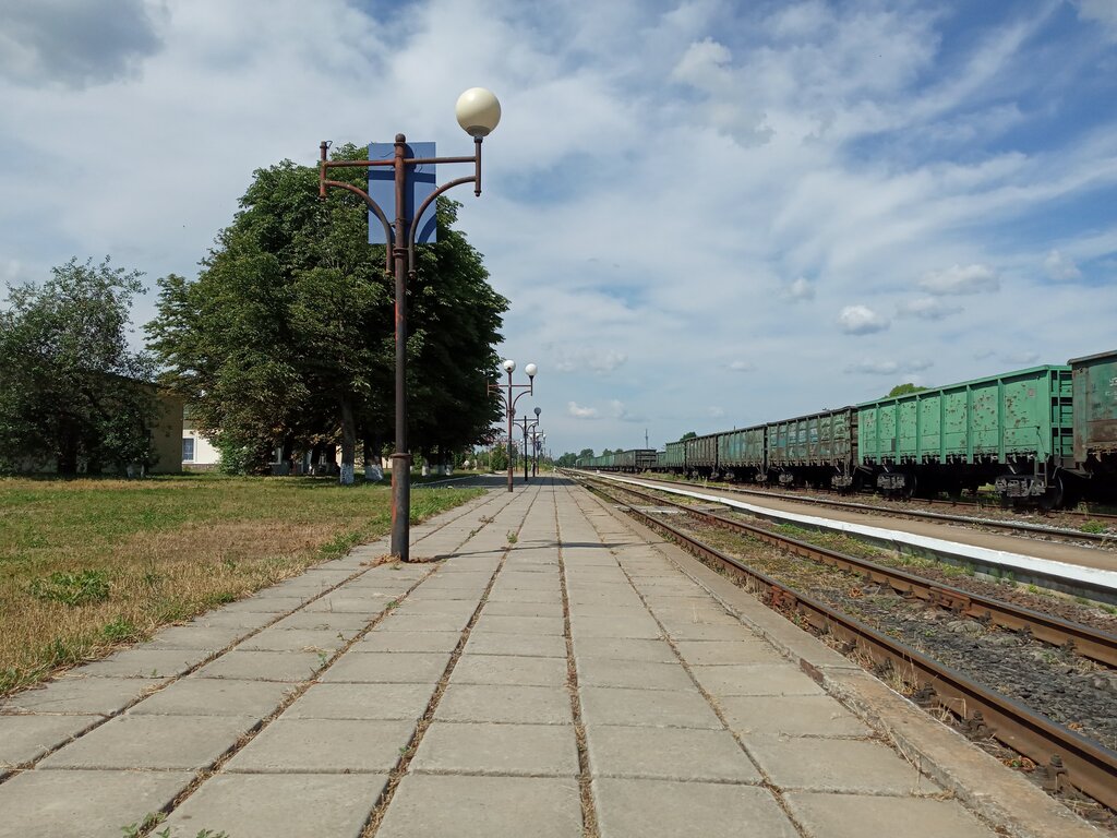 Tren istasyonu станция Рокитно-Волынское, Rovno Bölgesi, foto