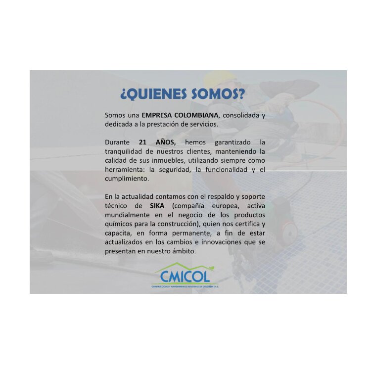 Yalıtım hizmeti Cmicol.com, Bucaramanga, foto