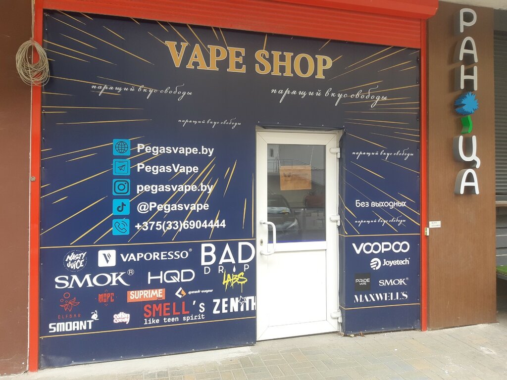 Elektronik sigara satış noktaları Pegasvape.by, Minsk, foto