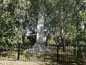 Обелиск героям, павшим в боях за свободу и независимость нашей Родины в 1941-1945 гг. (Ryazan Region, Starozhilovskiy rayon, Melekshinskoye selskoye poseleniye, derevnya Melekshino), anıt, heykel  Riazanskaya oblastından