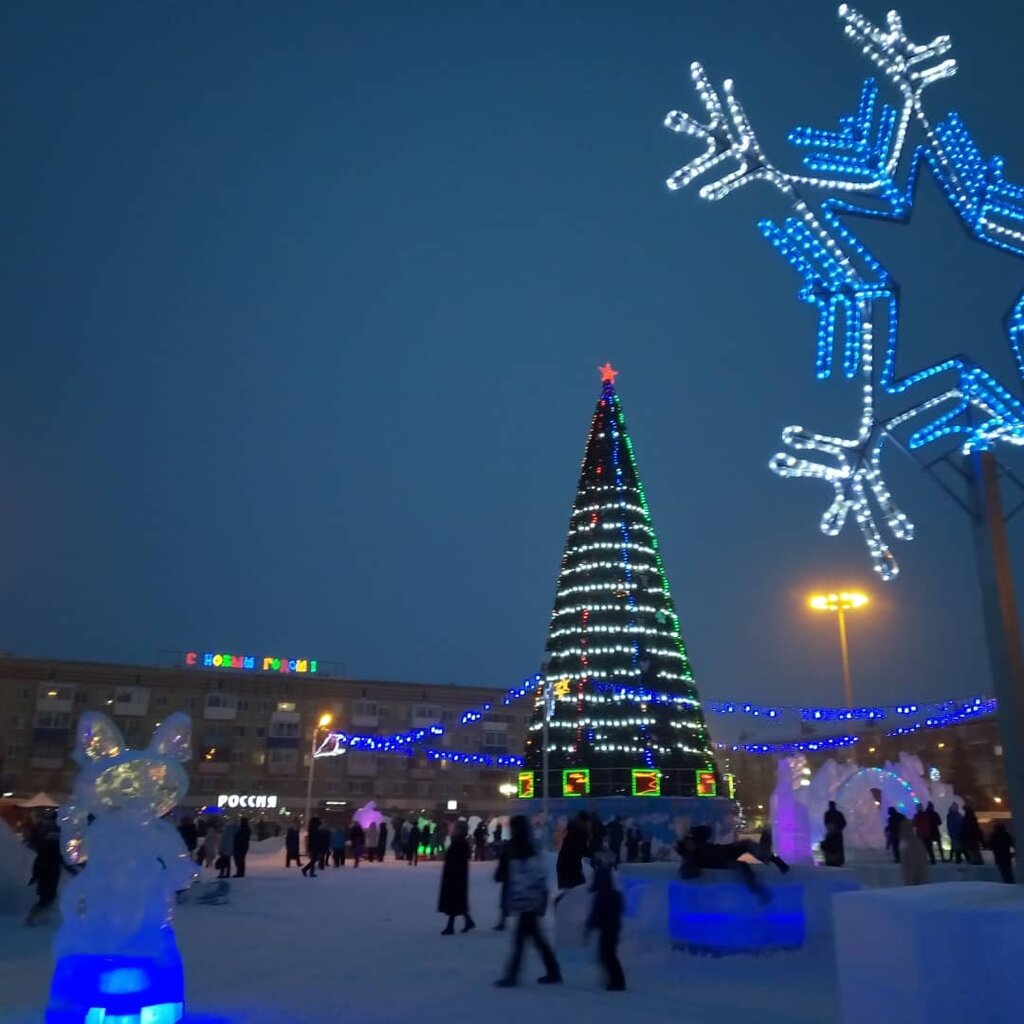 Kış ürünleri Ледовый городок, Kamensk‑Uralski, foto