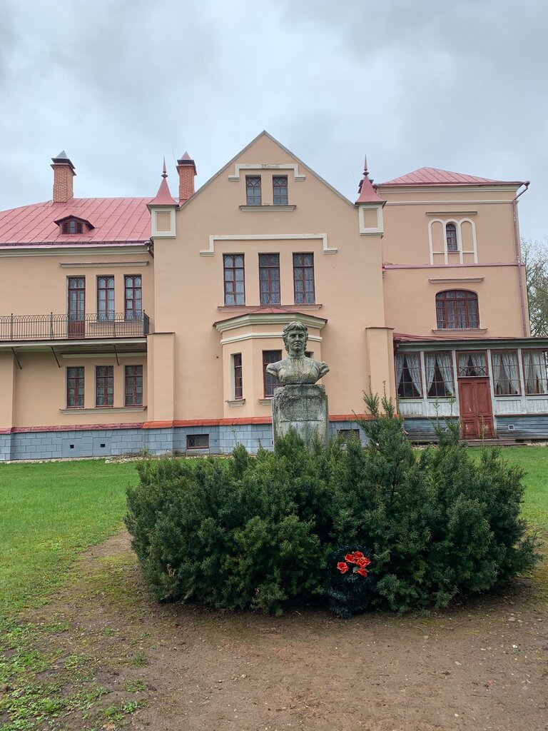 Anıt, heykel Бюст Ковалевской, Pskovskaya oblastı, foto