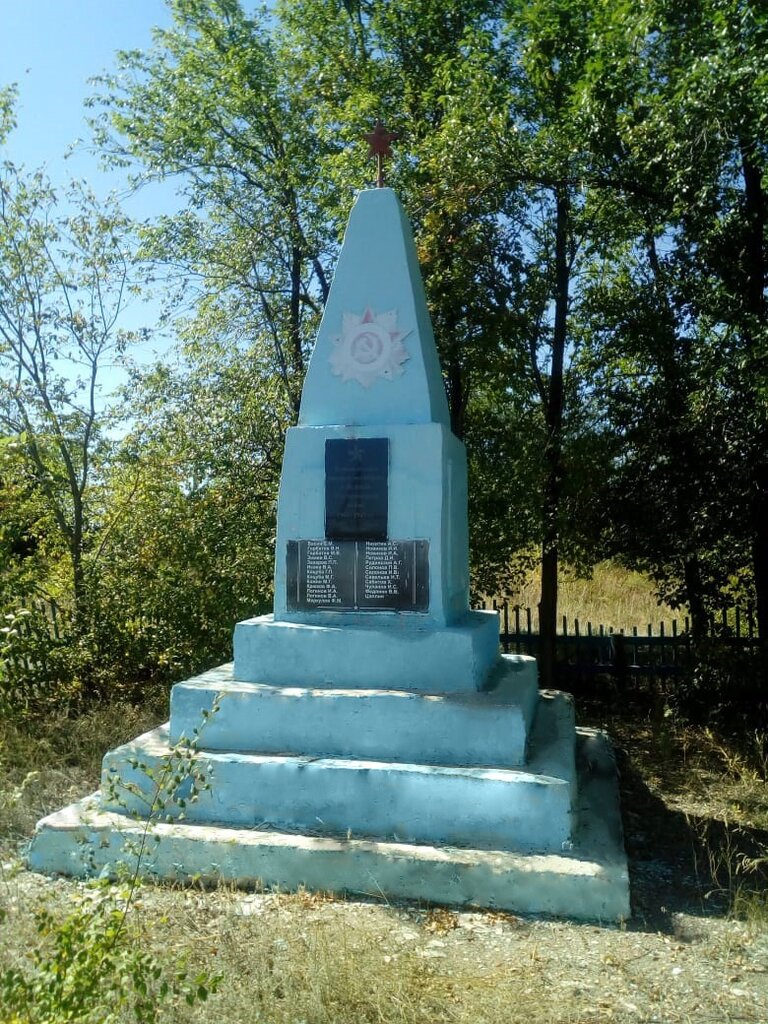 Anıt, heykel Павшим воинам Великой Отечественной войны 1941-1945 гг., Saratovskaya oblastı, foto