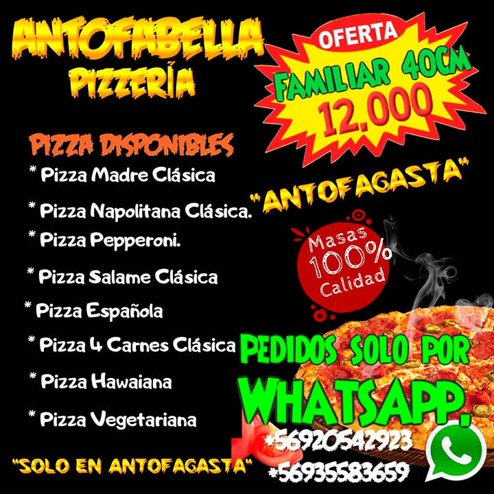 Pizzacılar Antofabella Pizzería, Antofagasta, foto