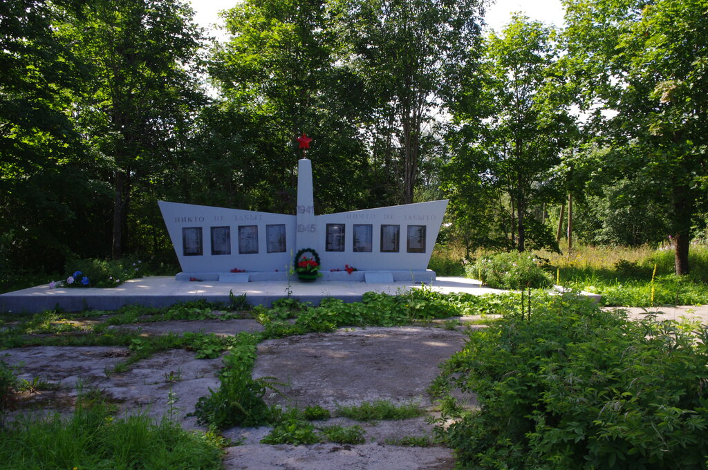 Anıt, heykel Погибшим землякам, Saint‑Petersburg ve Leningradskaya oblastı, foto