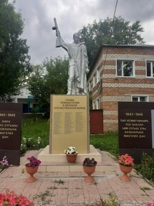 Участникам Великой Ответственной войны (Sovetskaya ulitsa No:26, posyolok imeni Michurina), anıt, heykel  Tataristan'dan