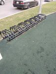 Bicycle parking (Leningrad Region, Vsevolozhckiy DIstrict, Murino, Tri Kita Residential Complex), bisiklet park yerleri