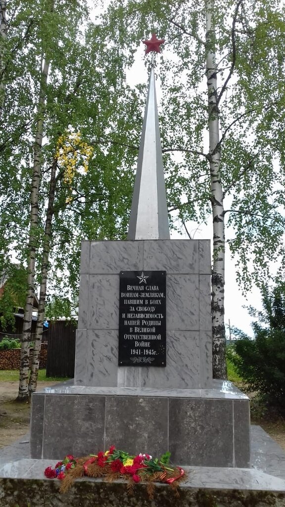 Anıt, heykel Земляки погибшим в годы ВОВ, Arhangelskaya oblastı, foto