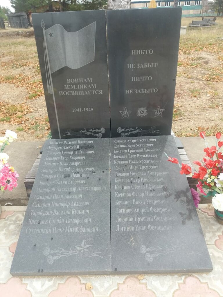 Anıt, heykel Погибшим в Великую Отечественную войну, Komi, foto