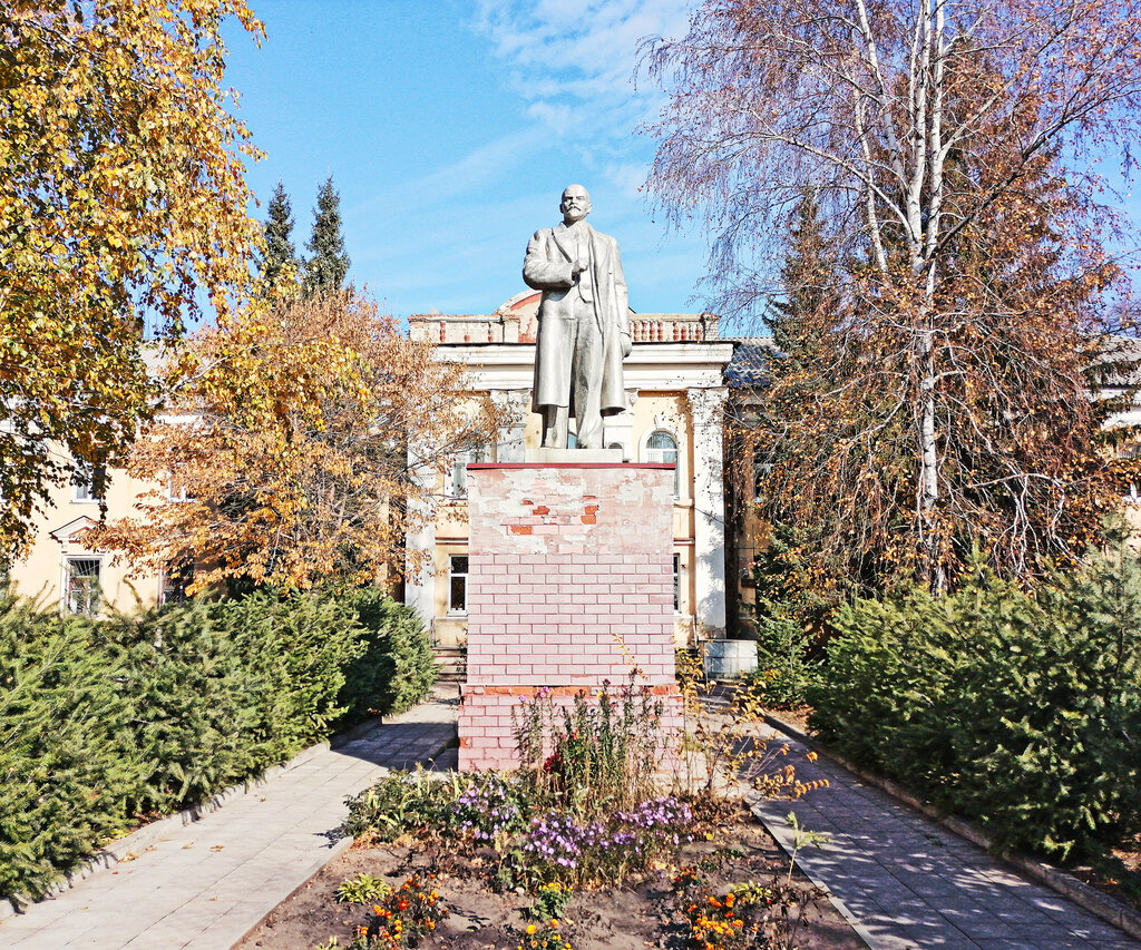 Anıt, heykel В.И. Ленин, Voronej, foto