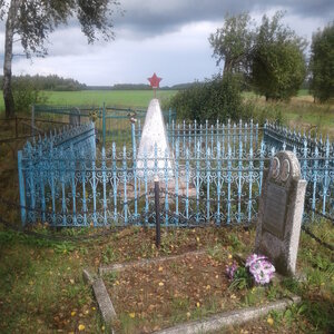 Братская могила (Bryansk Region, Rognedinskiy rayon, selo Voronovo), anıt, heykel  Brianskaya oblastından