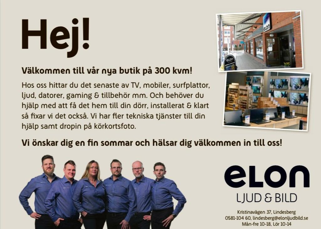 Kiralama noktası Elon Ljud & Bild Lindesberg, Orebro Vilayeti, foto