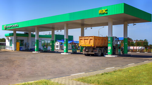 Benzin istasyonu Belorusneft, Gomelskaya oblastı, foto