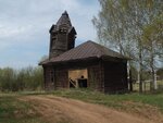 Деревянная часовня (Tsentralnaya ulitsa No:16, derevnya Lykovo), şapel, haç anıtı  Permski krayından