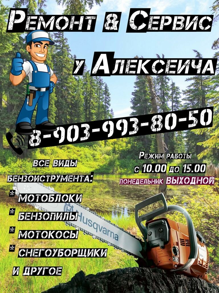 Bahçe ekipmanları tamiri Ремонт&Сервис у Алексеича, Prokopyevsk, foto