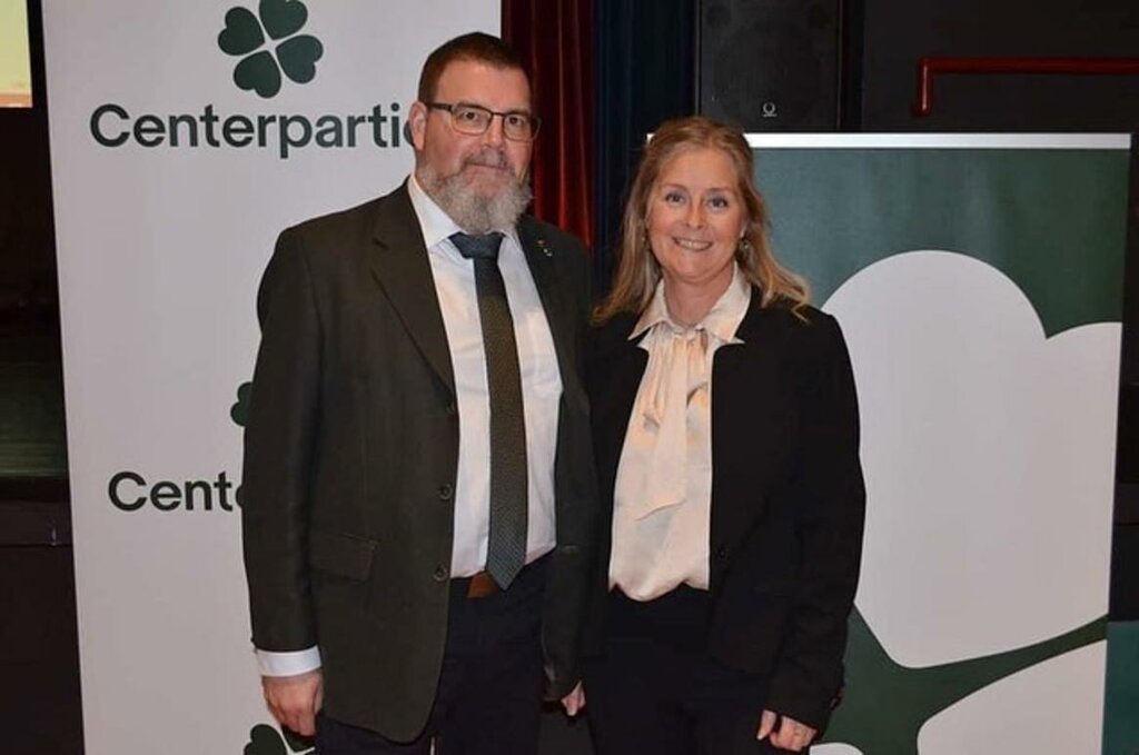 Siyasi partiler Centerpartiet Centerkvinnorna Västernorrland, Harnösand, foto