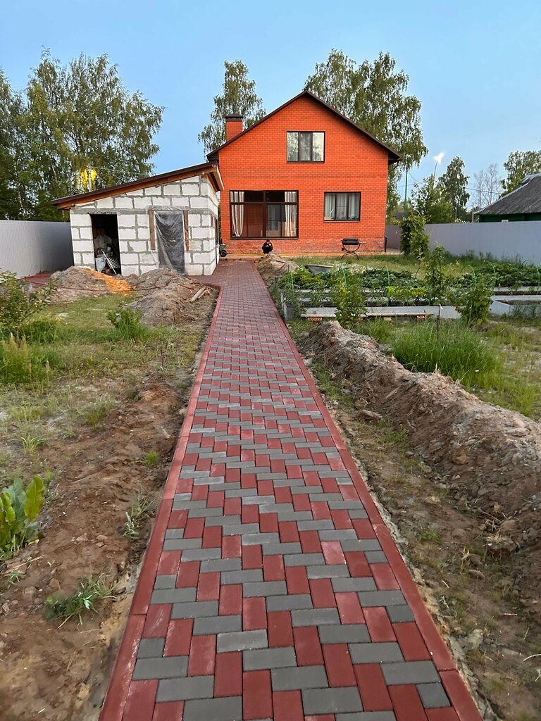 Kaldırım taşları Bruschatka Stroy, Moskova ve Moskovskaya oblastı, foto