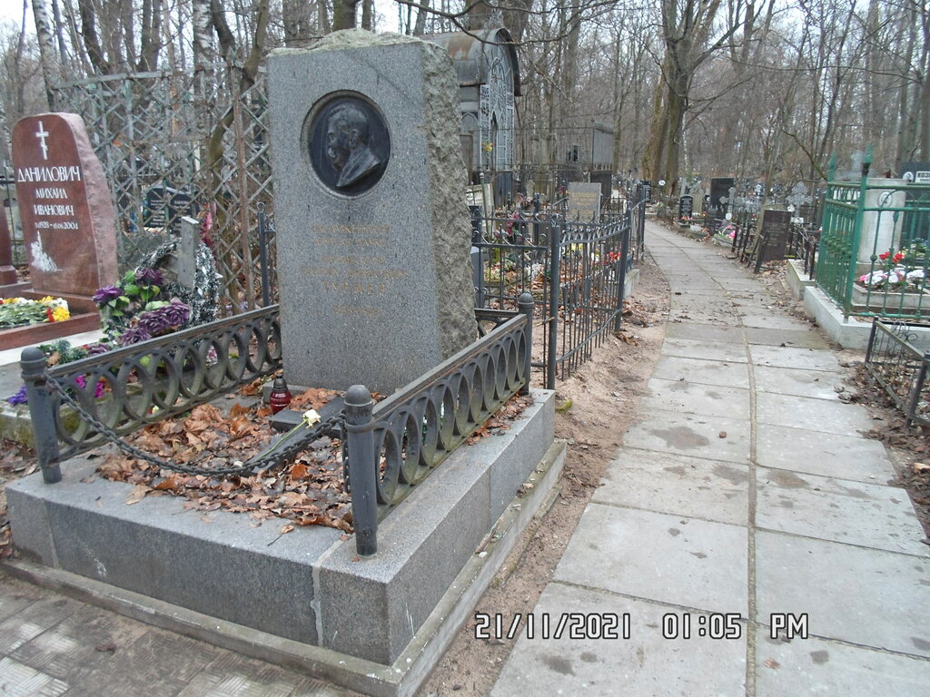 Ünlü kişilerin mezarları Хирург-ортопед Генрих Иванович Турнер, Saint‑Petersburg, foto