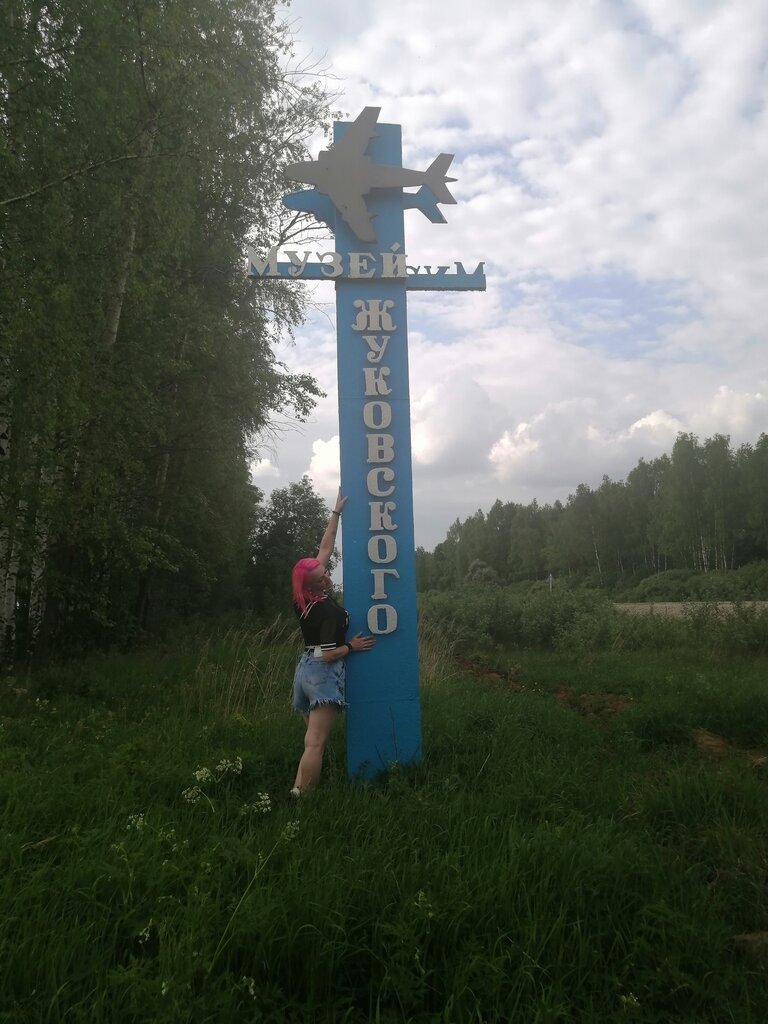 Giriş işareti Музей Жуковского, Vladimirskaya oblastı, foto