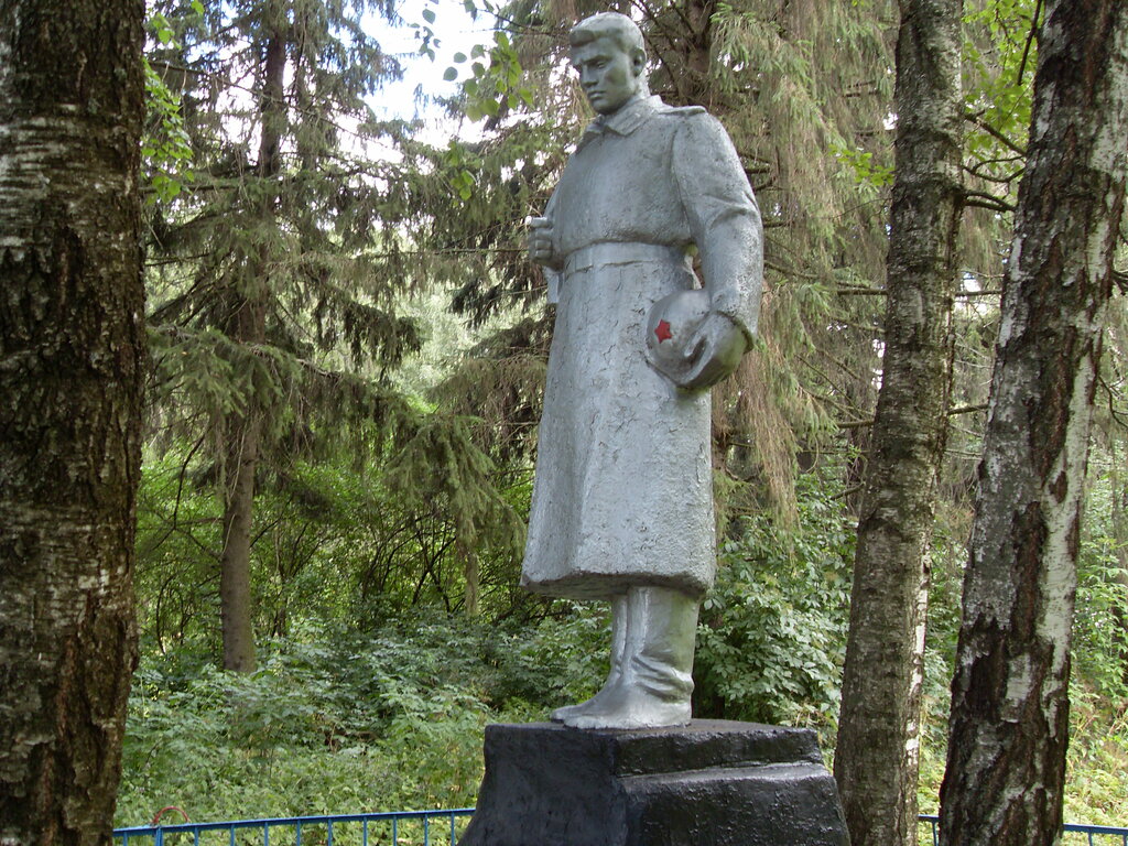 Anıt, heykel Братская могила 45 воинов, Brianskaya oblastı, foto