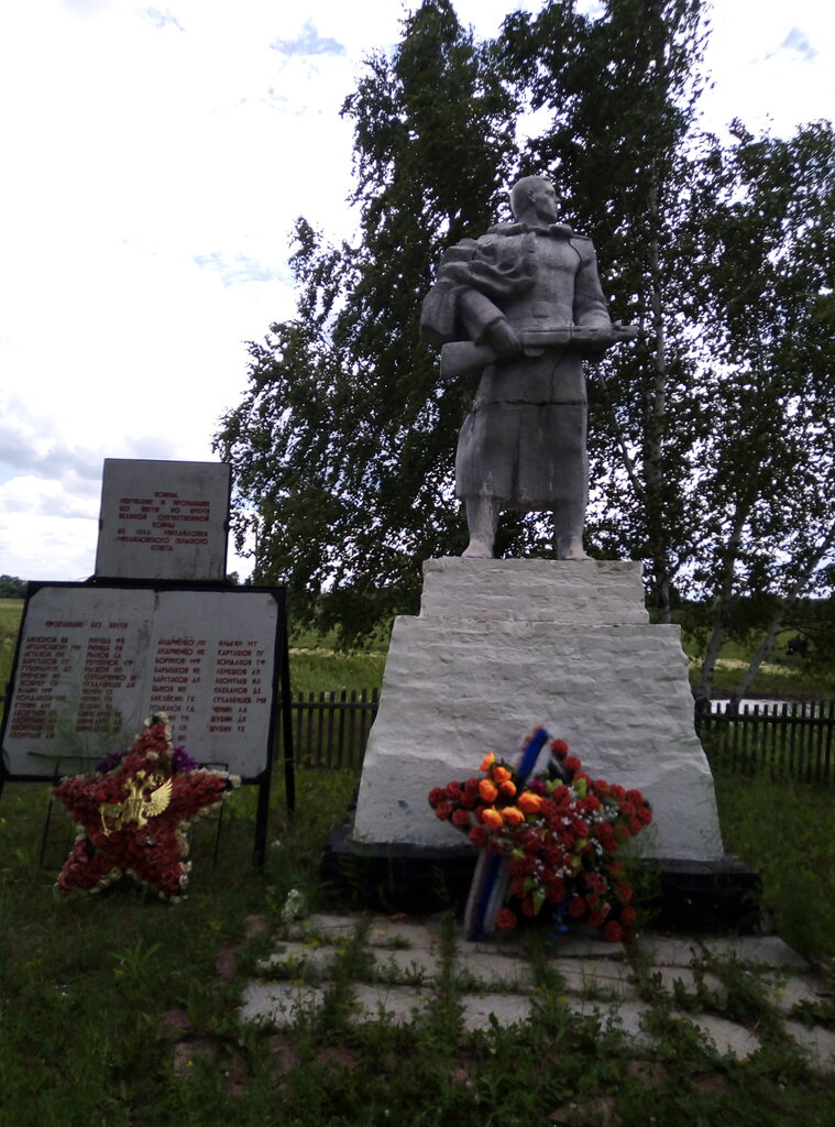 Anıt, heykel Солдат, Novosibirskaya oblastı, foto
