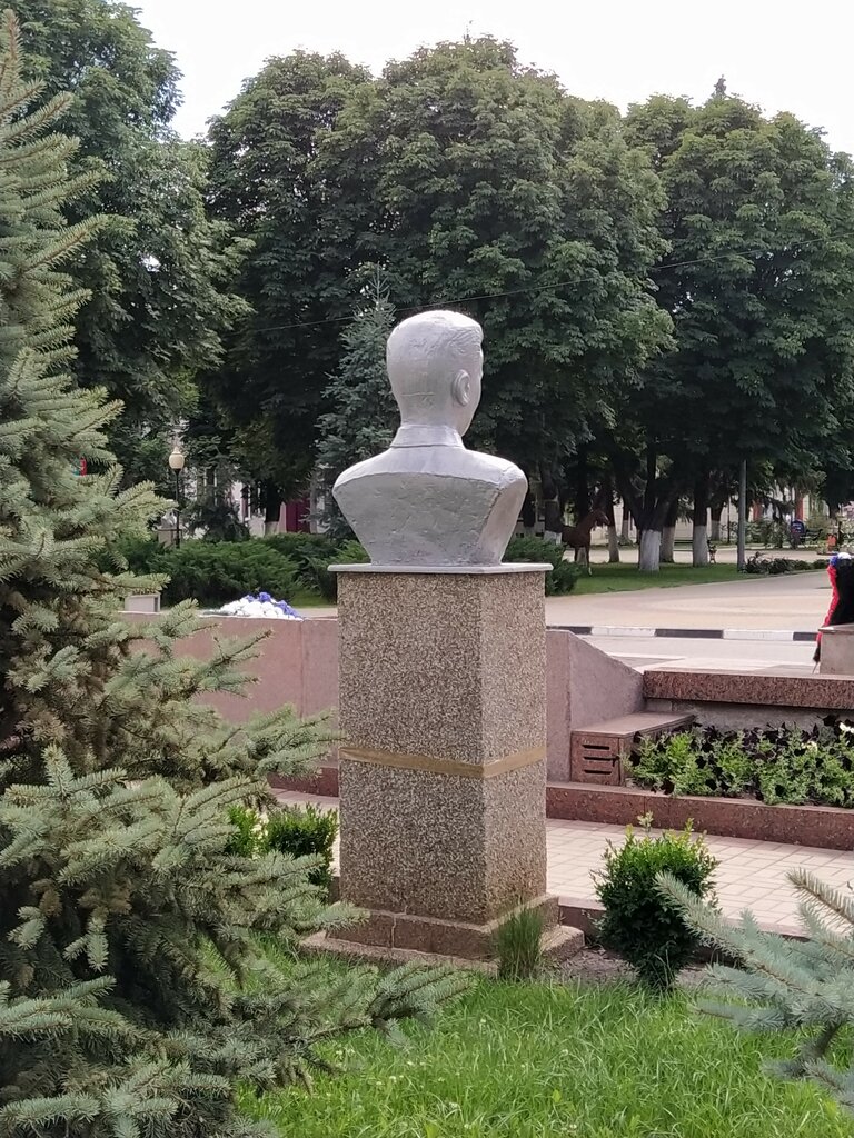 Anıt, heykel Бюст Героя Советского Союза Прокопенко Г. Д., Belgorodskaya oblastı, foto
