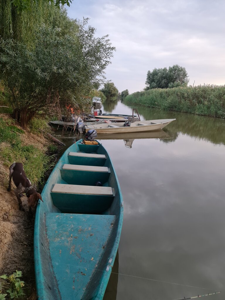Avcılar ve balıkçılar Kabany ostrov, Astrahanskaya oblastı, foto