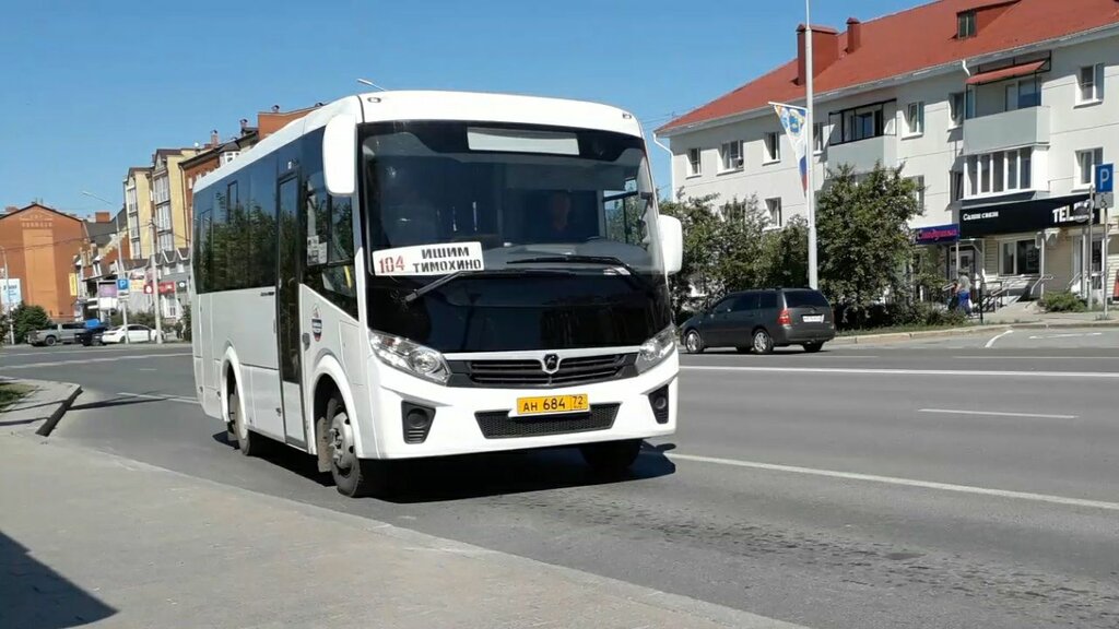 Otobüs park yerleri Ishimskoye passazhirskoye avtotransportnoye predpriyatiye, İşim, foto