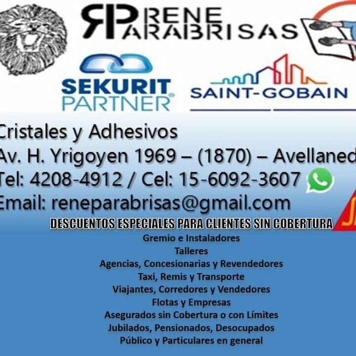 Araç camlarının renklendirilmesi Cristales Rene Parabrisas, , foto