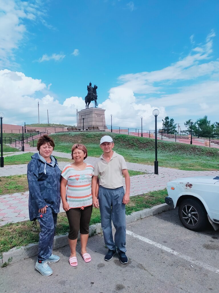 Anıt, heykel Kabanbay Batyr, Öskemen (Ust‑Kamenogorsk), foto