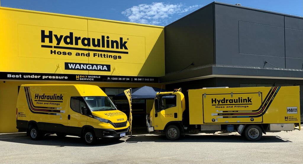 Kollar ve hortumlar Hydraulink Wangara, Batı Avustralya, foto