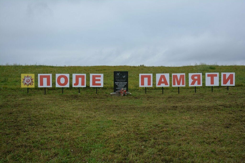 Anıt, heykel Поле Памяти, Pskovskaya oblastı, foto