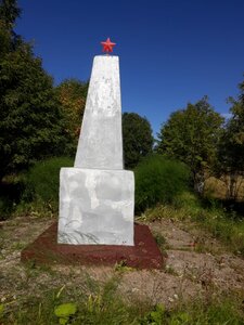 Обелиск павшим воинам Великой Отечественной войны (Kostroma Region, Makaryevskiy munitsipalny okrug, derevnya Torino), anıt, heykel  Kostromskaya oblastından