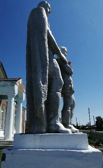 Anıt, heykel Участникам Великой Отечественной войны, Novosibirskaya oblastı, foto