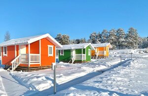 Lakeside house (Republic of Karelia, Kondopozhskiy rayon, Yanishpolskoye selskoye poseleniye, derevnya Merezhnavolok), otel  Karelya Cumhuriyeti'nden