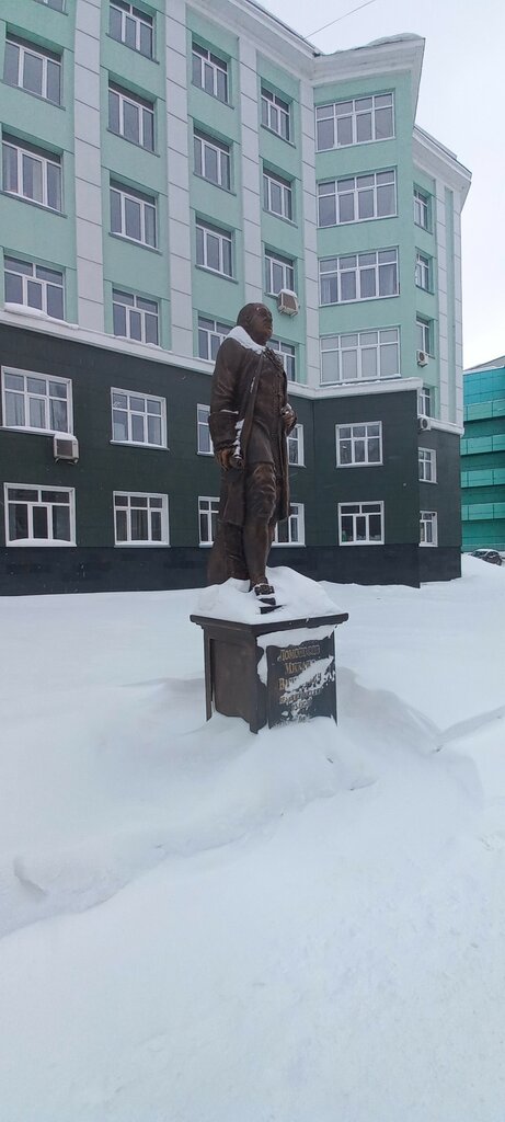 Anıt, heykel М.В. Ломоносов, Izhevsk, foto